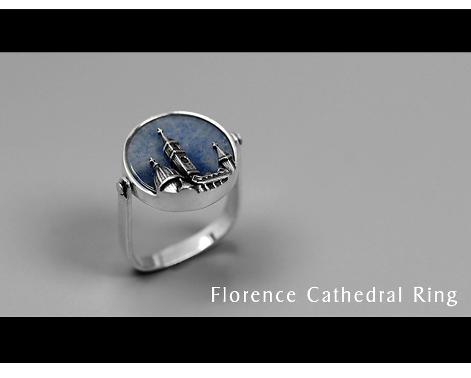 Beautiful Catholic Jewelry Ring with Florence Cathedral Sculpture ...